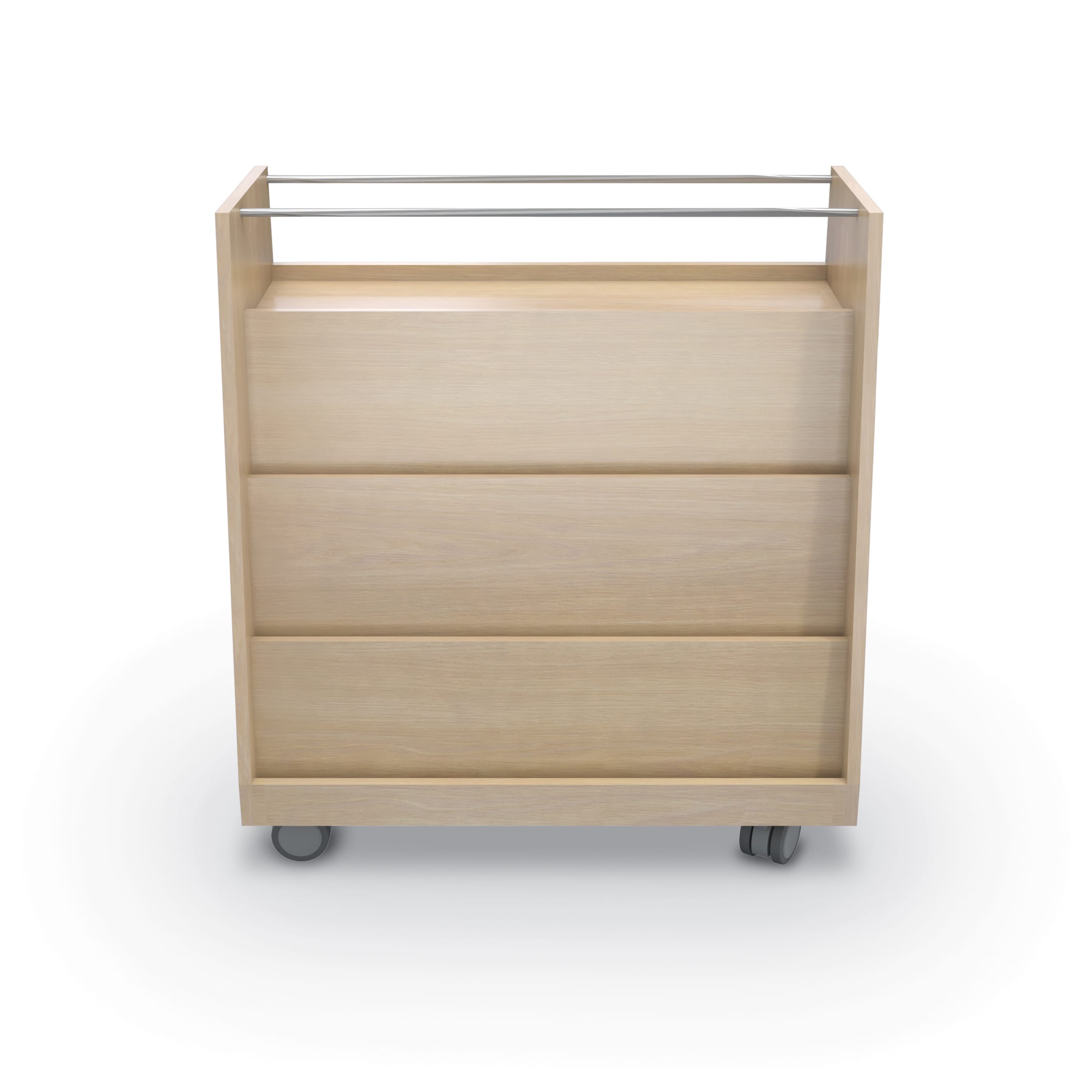 Porto Mobile Angled Book Cart | MooreCo